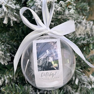 Photo Memorial Memory Bauble, Special Bauble, Personalised Bauble ...