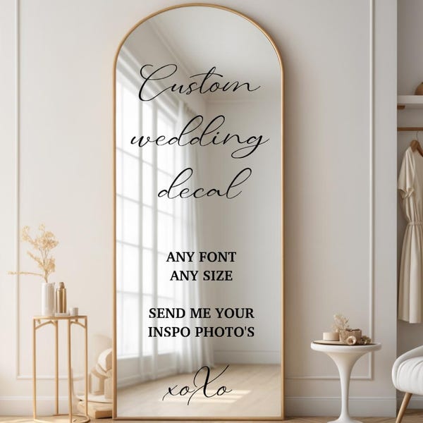 Mirror Decal - Etsy UK