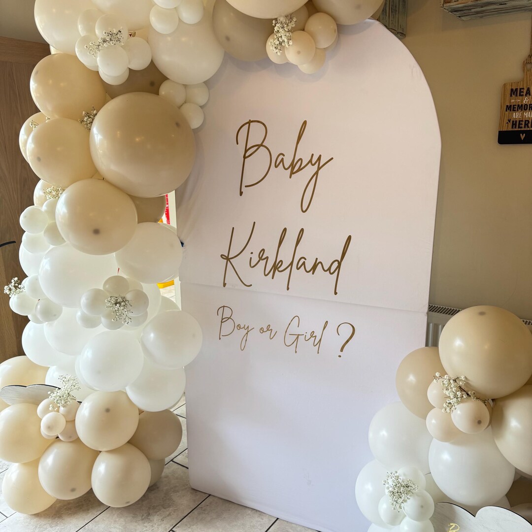 Custom Birthday Backdrop Decal, Personalized Vinyl Sticker - Etsy
