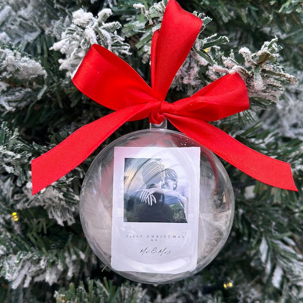 Personalised Photo Bauble Memory - Etsy