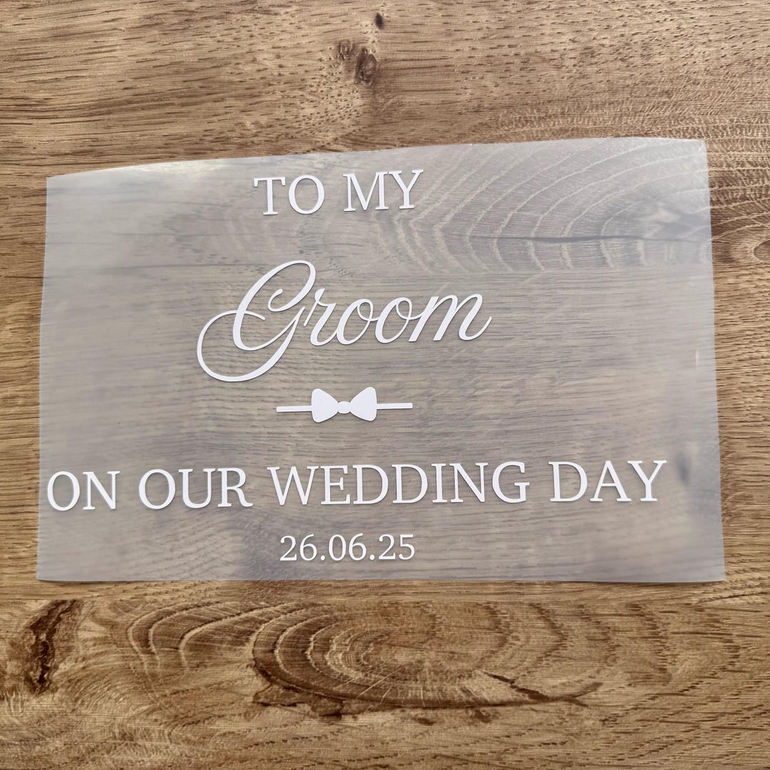 Custom Wedding Decals| Create Your Own| Choose Your Text Font Size ...