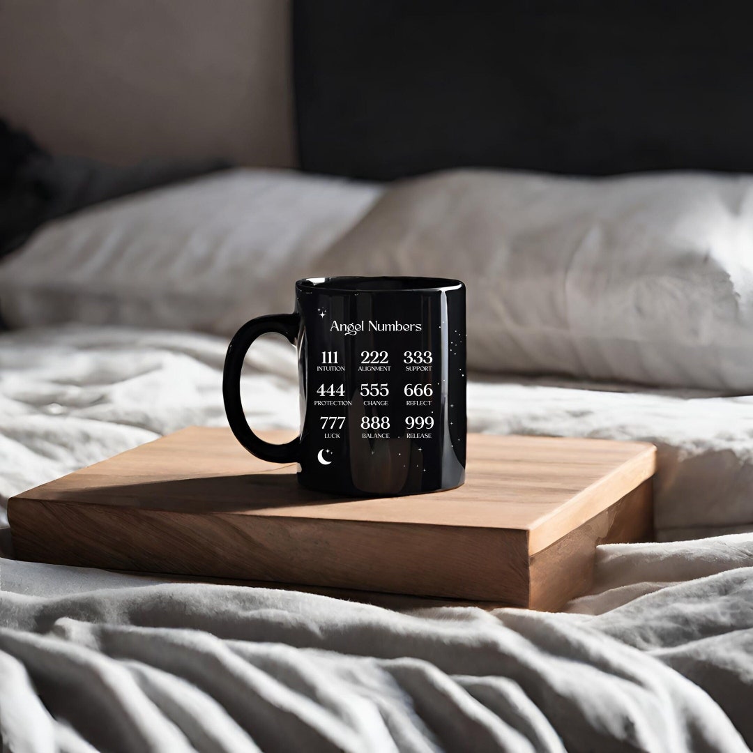 Angel Numbers Chart, Angel Numbers Mug, 111 Mug, Spiritual, Celestial ...