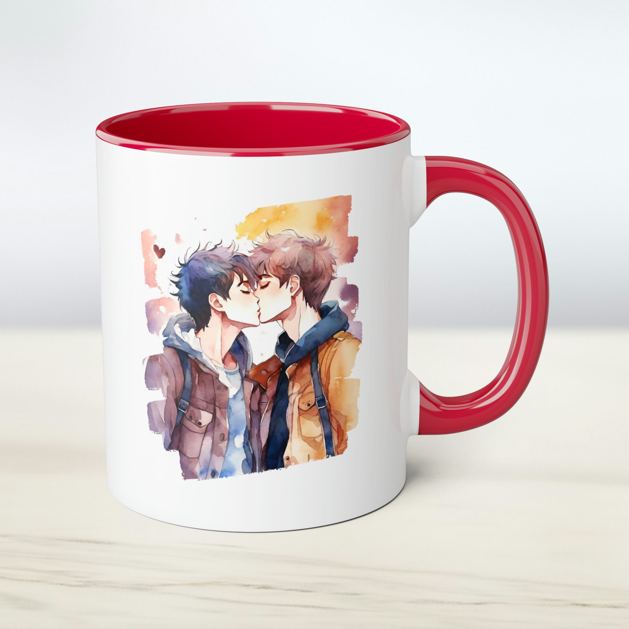 Yaoi Mug, Boys Love, BL Manhwa, Couple Kissing Mug, BL Anime Mug, Liai ...