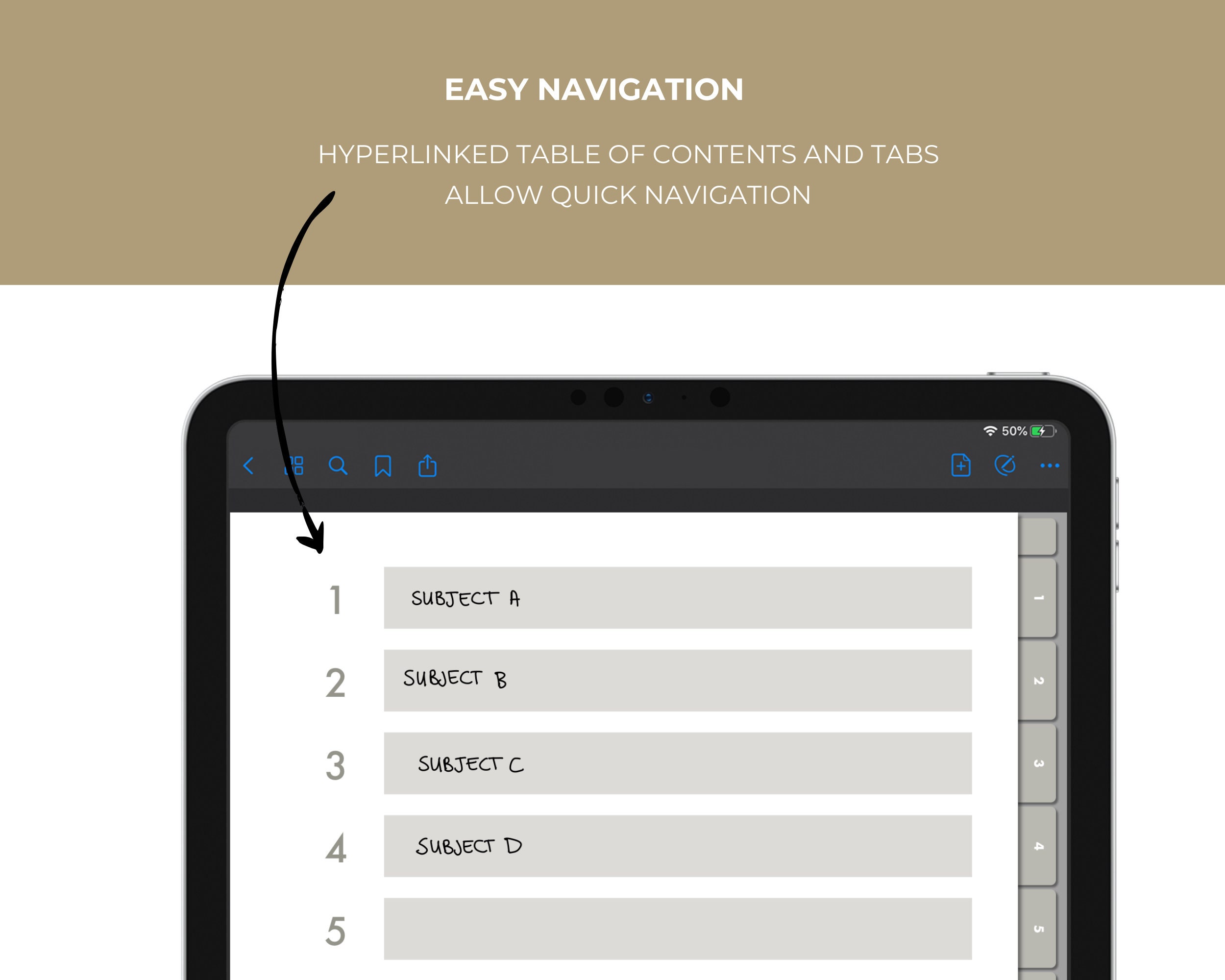 Digital Note Taking Template for Notability, Goodnotes, Noteshelf ...