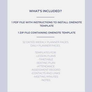 Onenote Teacher Planner, Onenote Undated Digital Planner for Secondary ...