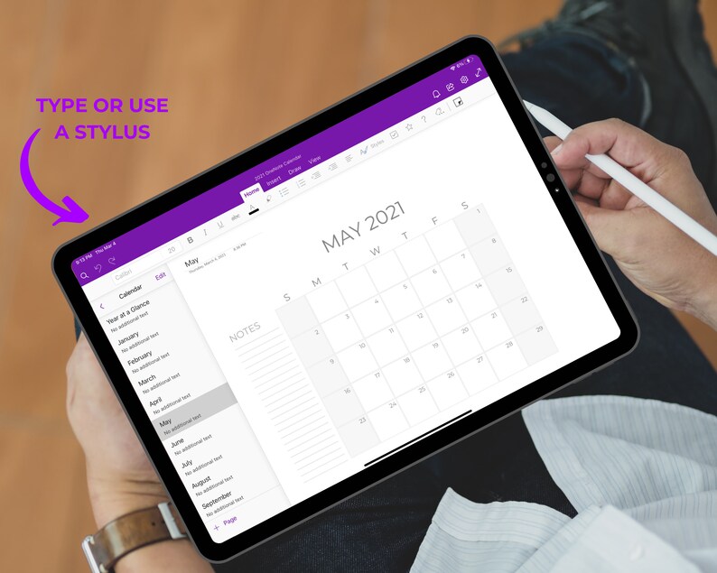 Onenote Calendar Template 2022 Customize And Print