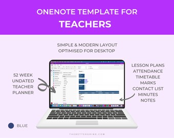 Onenote Template | Etsy