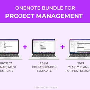 Onenote Project Management Template Team Collaboration - Etsy
