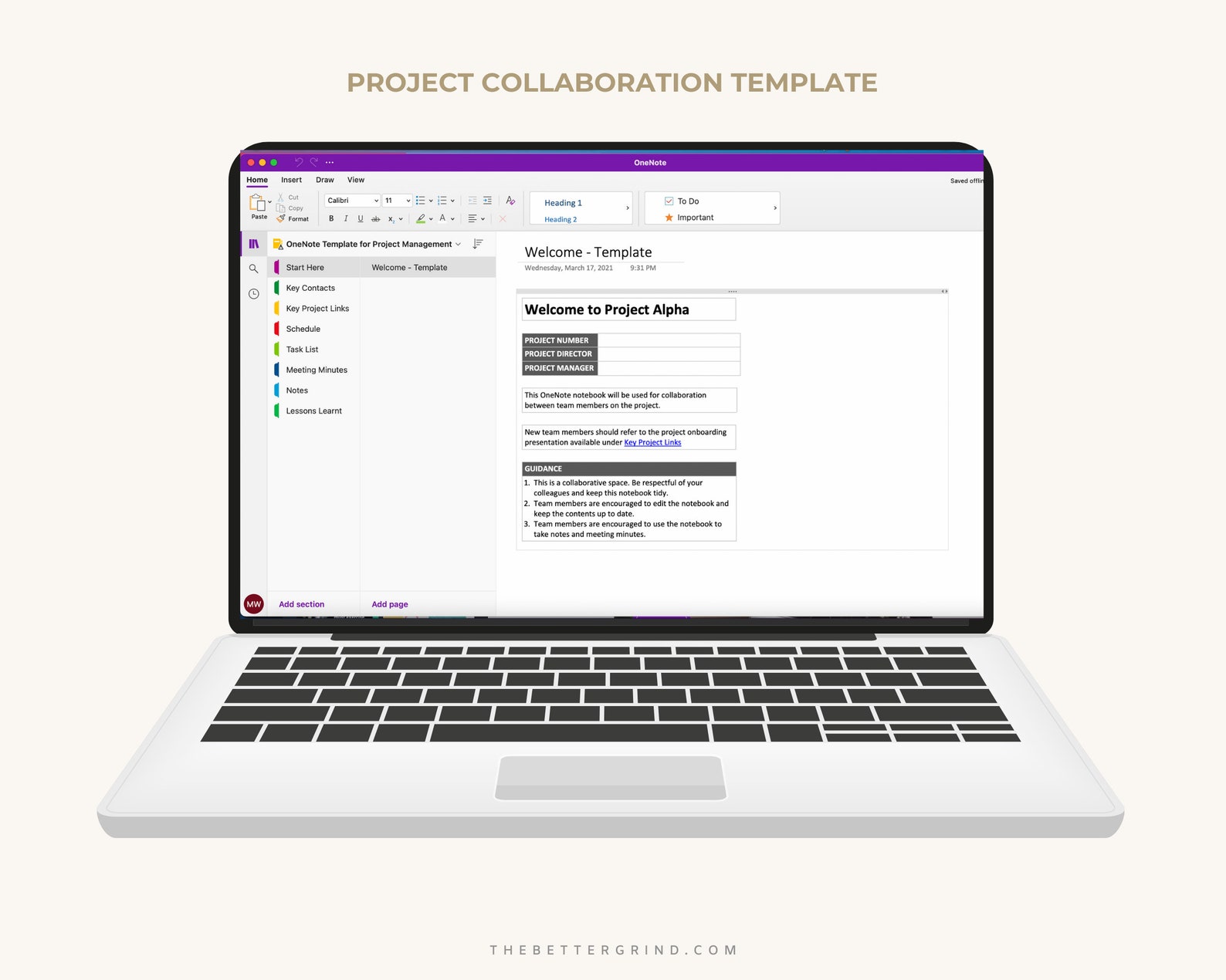 Onenote Project Management Template Bundle Weekly Planner - Etsy