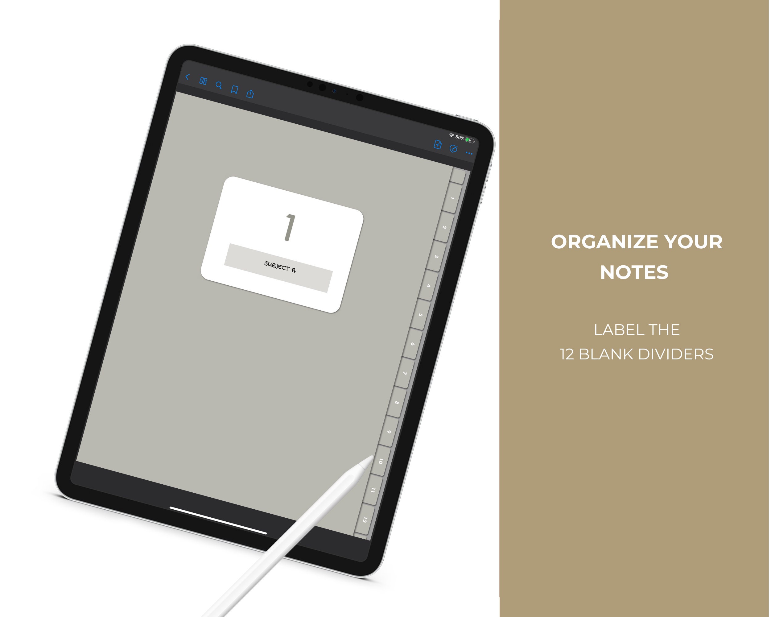 Digital Note Taking Template for Notability, Goodnotes, Noteshelf ...