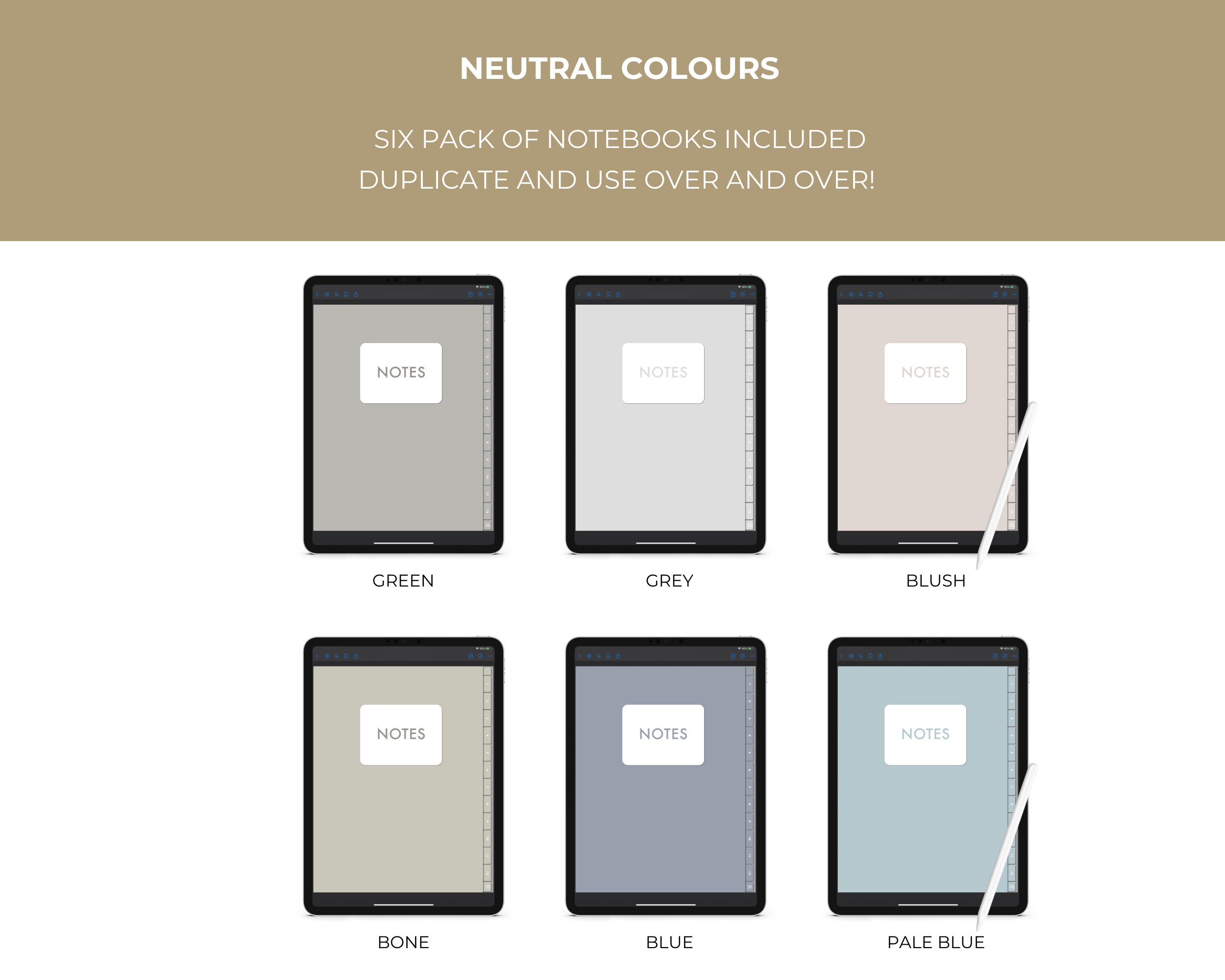 Digital Notebook for Goodnotes Notability Noteshelf Digital - Etsy