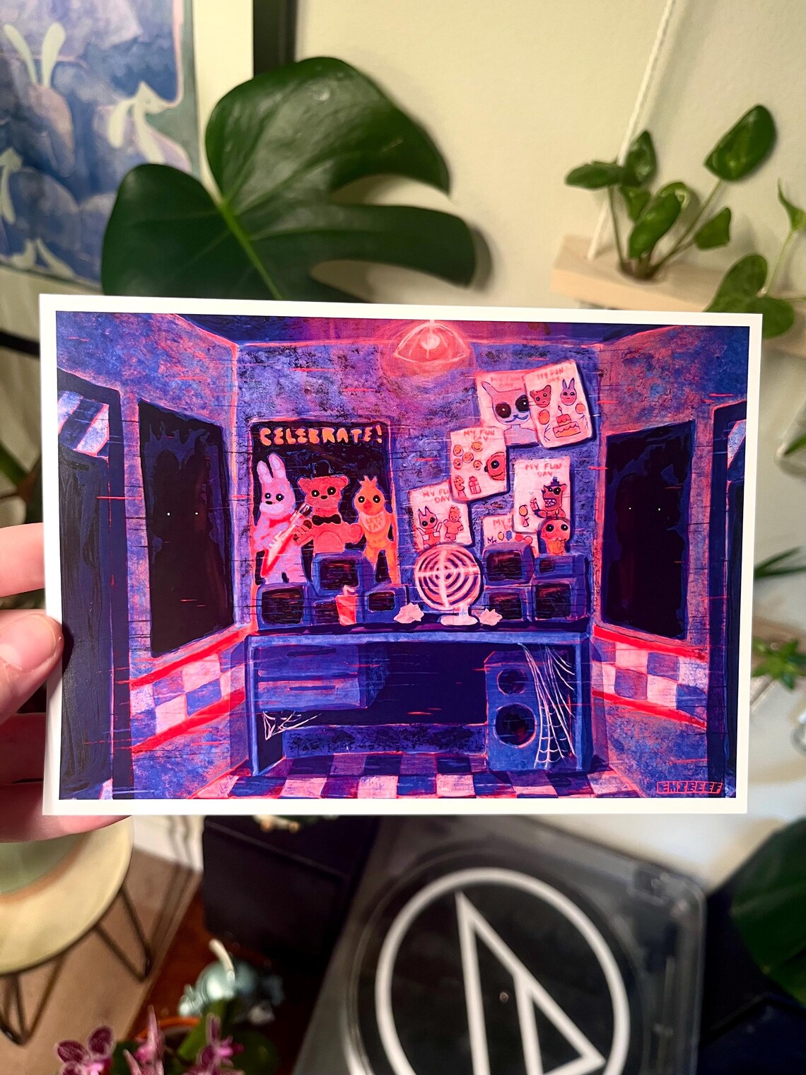 FNAF 1 Office Painting (five Nights at Freddy’s) - 5x7 Print | Emibeef ...