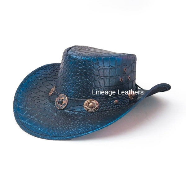 Gator Skin Cowboy Hat - Etsy