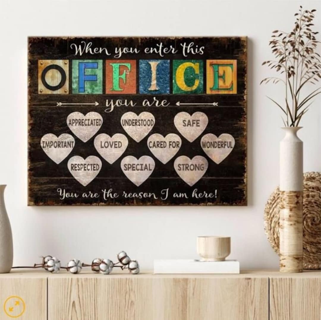 Custom Name Sign | Office Wall Art | Inspirational Quotes ...