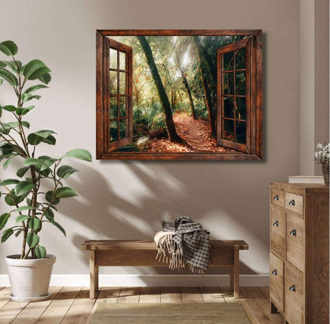 Forest Wall Art Large Wall Art Canvas Print Home Decor - Etsy