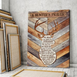 A Hunter's Prayer Deer Wall Art Deer Picture Wall Decor Inspirational ...