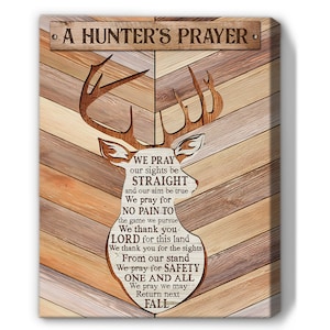 A Hunter's Prayer Deer Wall Art Deer Picture Wall Decor Inspirational ...