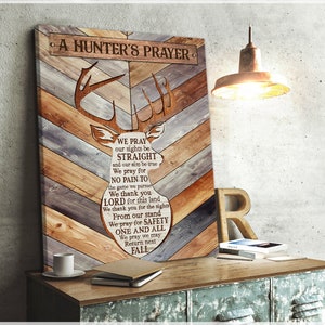 A Hunter's Prayer Deer Wall Art Deer Picture Wall Decor Inspirational ...