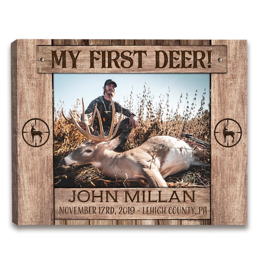 Personalized Deer Hunting Memories | Custom Hunting Deer or Buck Canvas ...