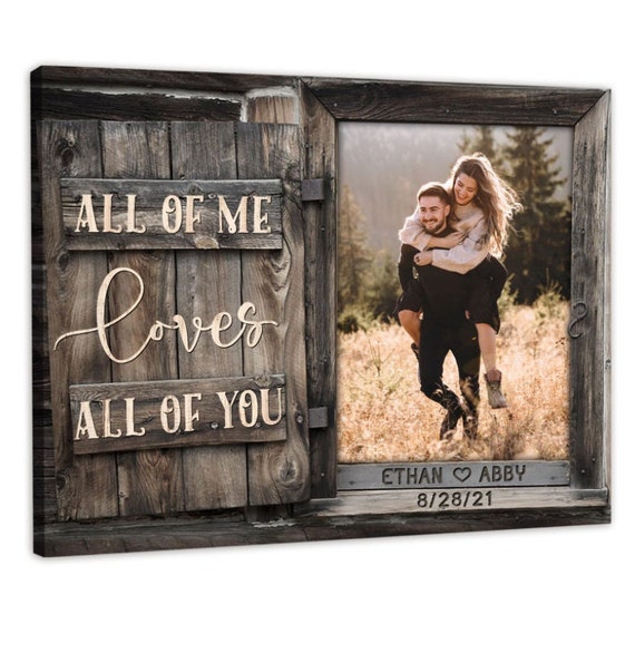 Wall Decor Custom Canvas Personalized Canvas Valentines - Etsy