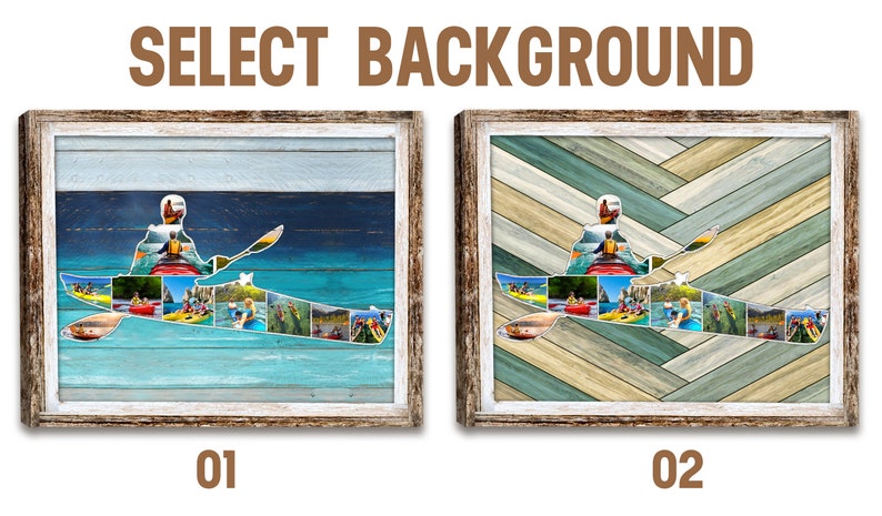 Custom Kayak Wall Art Custom Kayak Collage Canvas Kayaking - Etsy