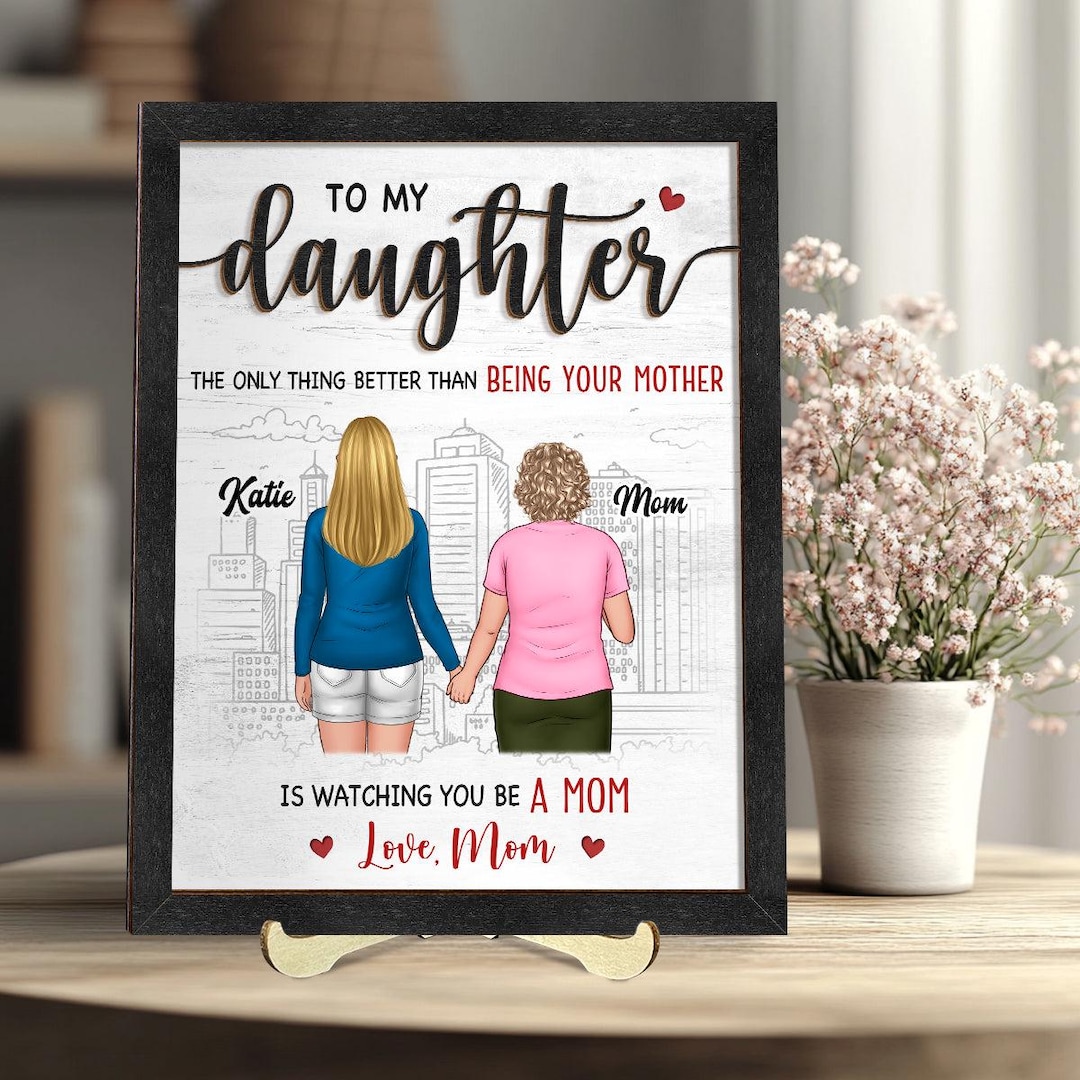 To My Daughter - Personalized Mother's Day Gift for Daughter Wooden ...