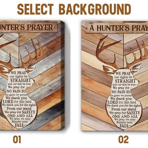 A Hunter's Prayer Deer Wall Art Deer Picture Wall Decor Inspirational ...