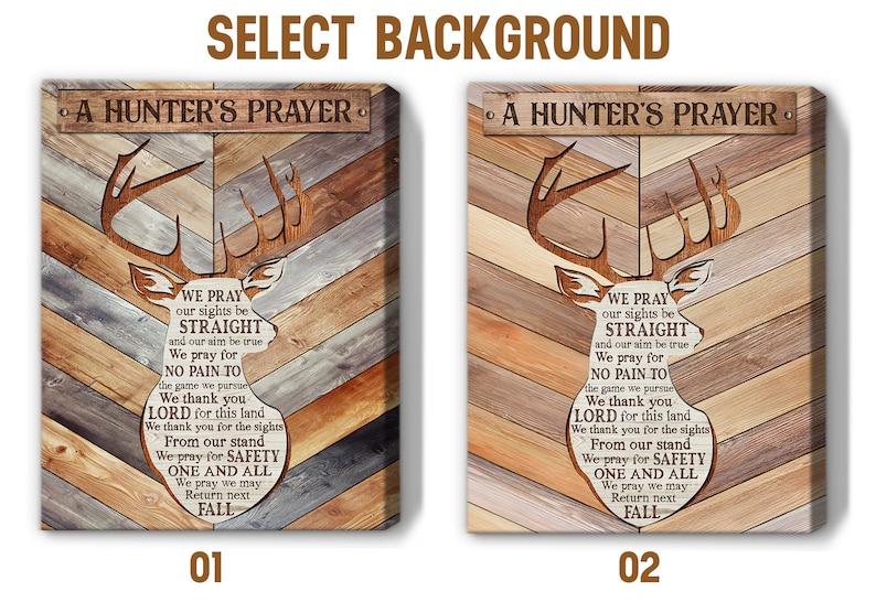 A Hunter's Prayer Deer Wall Art Deer Picture Wall Decor Inspirational ...