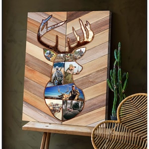Personalized Deer Hunting Memories, Custom Hunting Collage Canvas ...