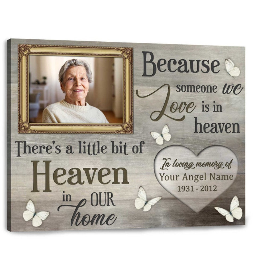 Remembrance Gift | Sympathy Gift | Memorial Gift | Custom Canvas ...