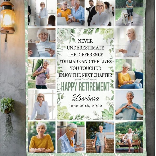 Retirement Photo Collage - Etsy