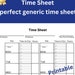 Timesheet, Timesheet for Employees, Printable Timesheet, Biweekly ...