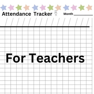 Attendance Sheet, Attendance Tracker, Attendance Record, Attendance Log ...
