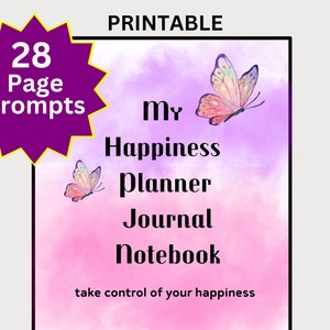 Happiness Planner, Self Help Journal, Notebook With Prompts, Gratitude ...