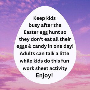 Easter Egg Coloring Page, Easter Word Seach, Easter Kids Activity ...