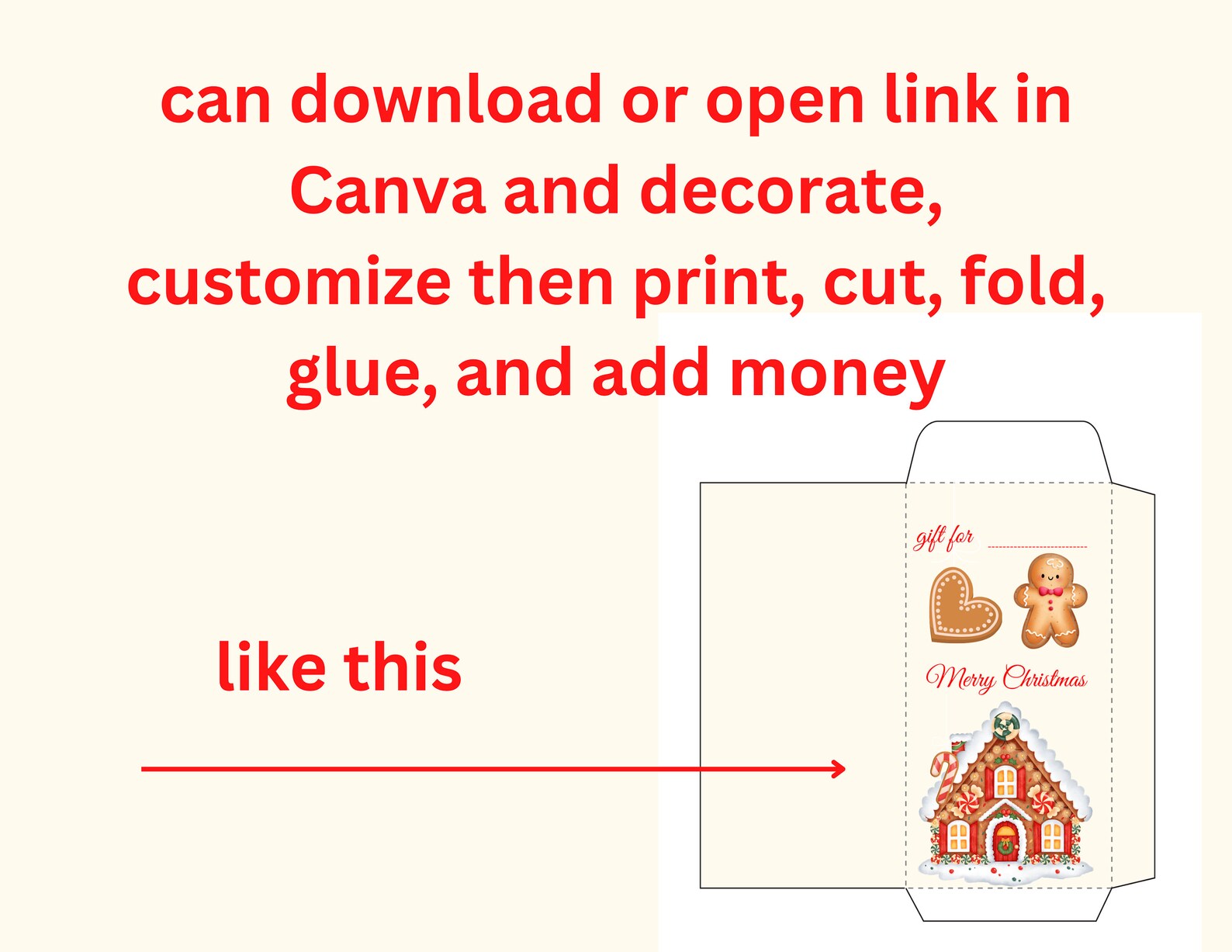 Gift Money Envelope Template, Cash Envelope Template, Money Envelope ...