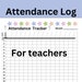 Attendance Sheet, Attendance Tracker, Attendance Record, Attendance Log ...