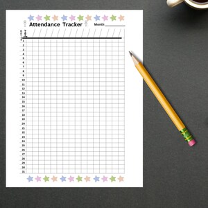 Attendance Sheet, Attendance Tracker, Attendance Record, Attendance Log ...