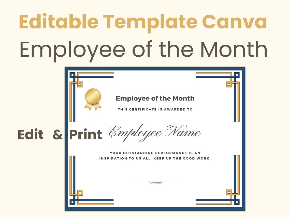 Employee of the Month Template, Employee of the Month, Employee of the ...