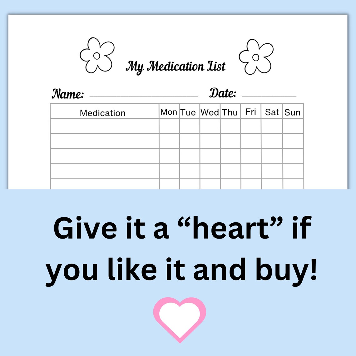 My Medication List, My Medication Log Printable, Medication Taking ...