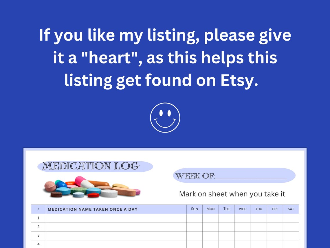 Medication Tracker, Medication Log Printable, Medication Chart ...