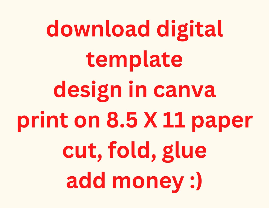 Gift Money Envelope Template, Cash Envelope Template, Money Envelope ...