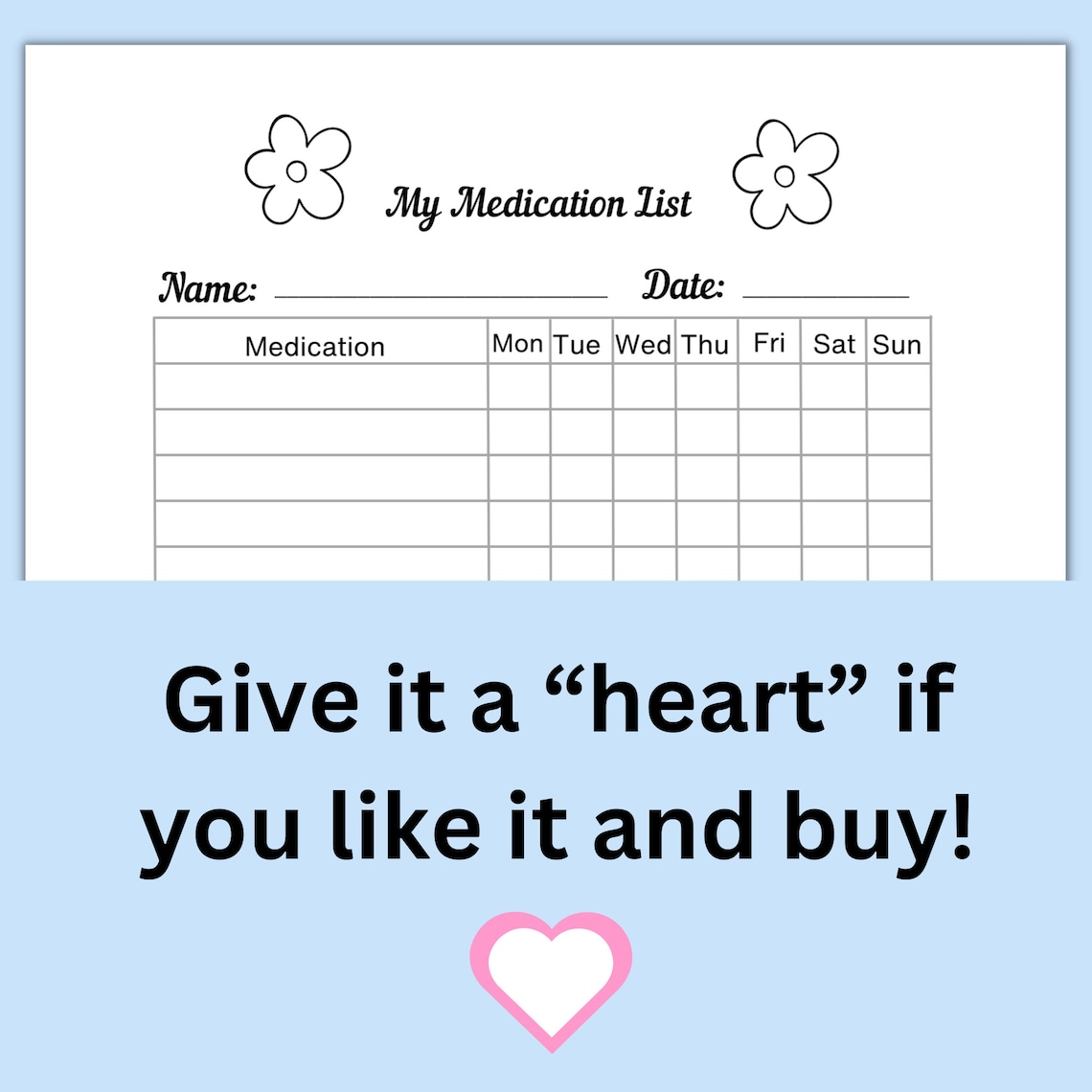My Medication List, My Medication Log Printable, Medication Taking ...