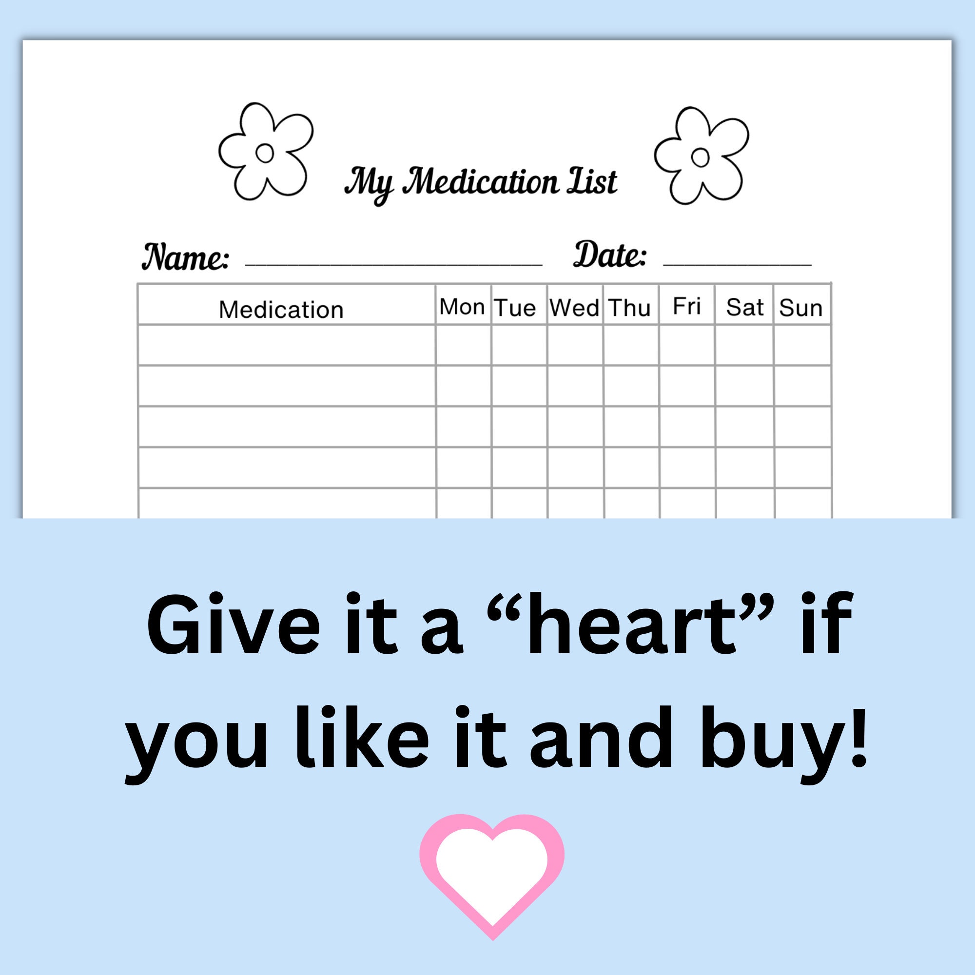 My Medication List, My Medication Log Printable, Medication Taking ...