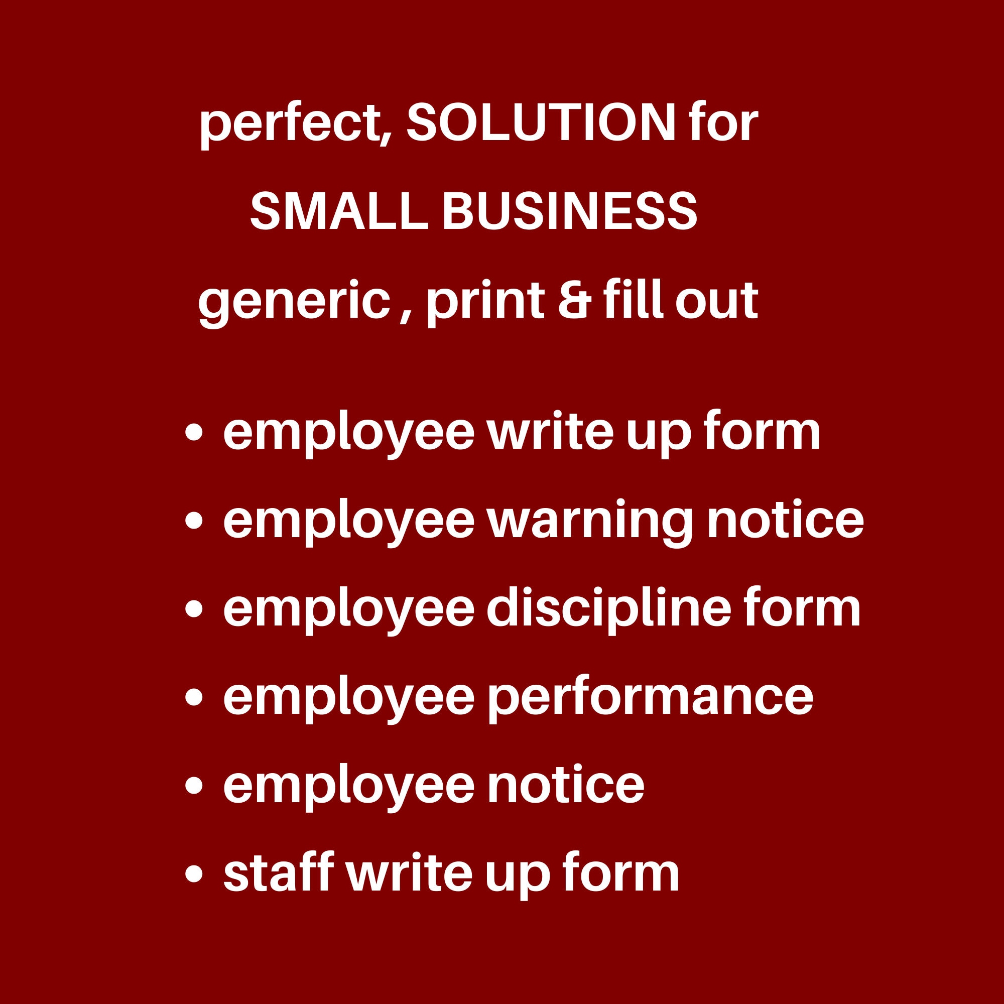 Employee Write up Form, Staff Write up Form, Employee Write up Format ...