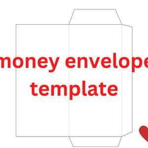 Gift Money Envelope Template, Cash Envelope Template, Money Envelope ...