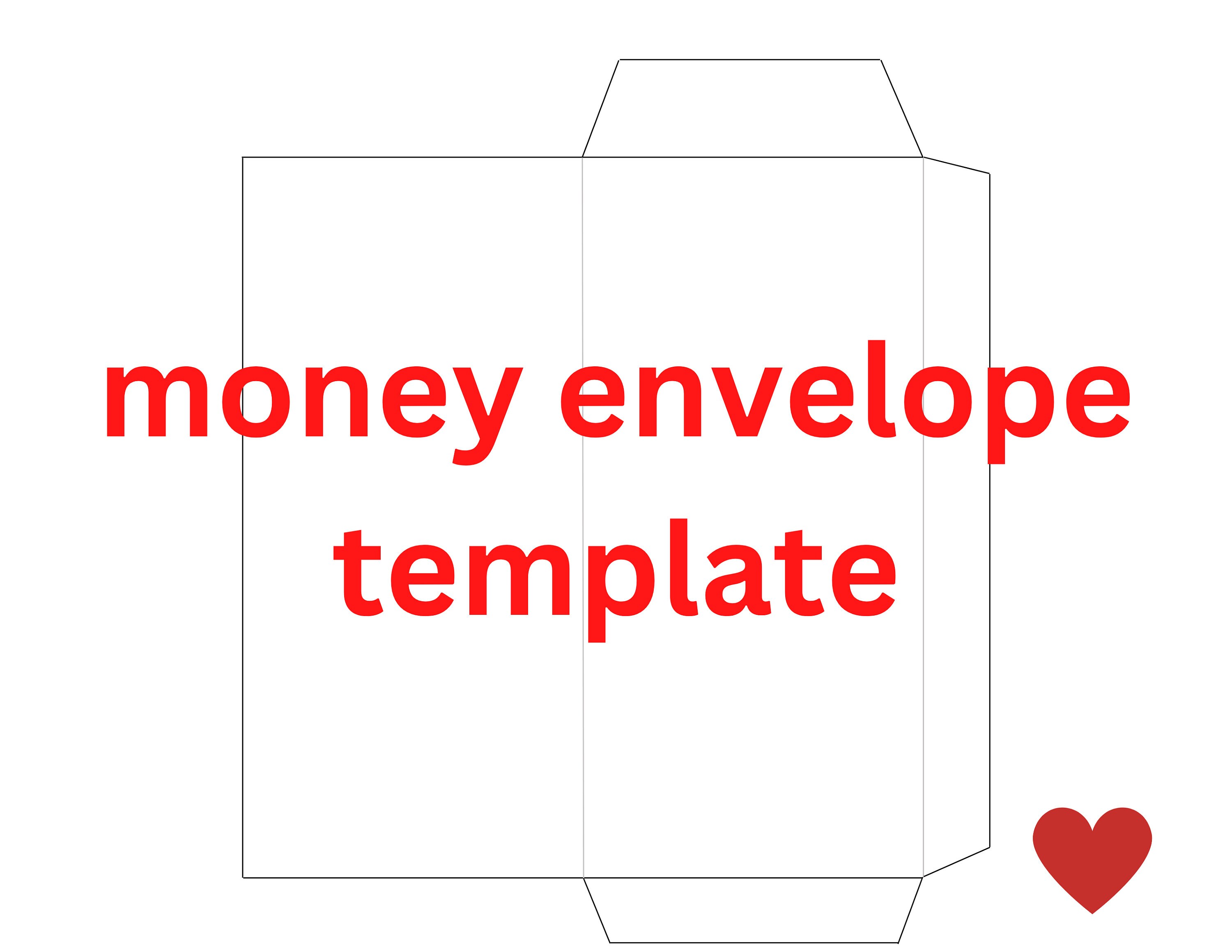 Gift Money Envelope Template, Cash Envelope Template, Money Envelope ...