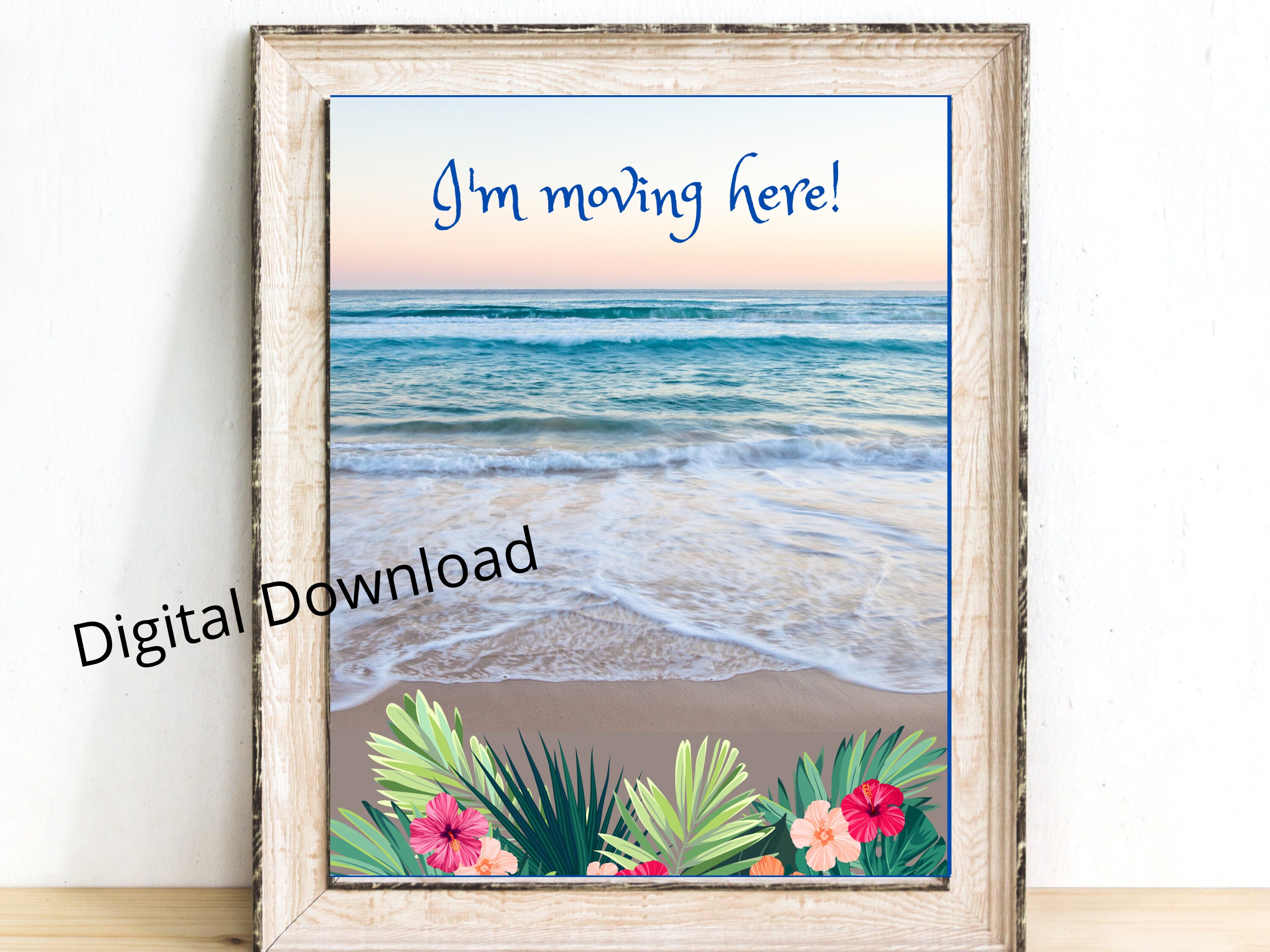 Printable Wall Art Ocean Scene, Ocean Scene Wall Art, Nautical Wall Art ...
