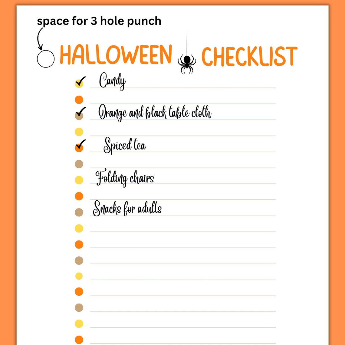 Halloween Checklist, Checklist Halloween, Checklist DIY Halloween ...