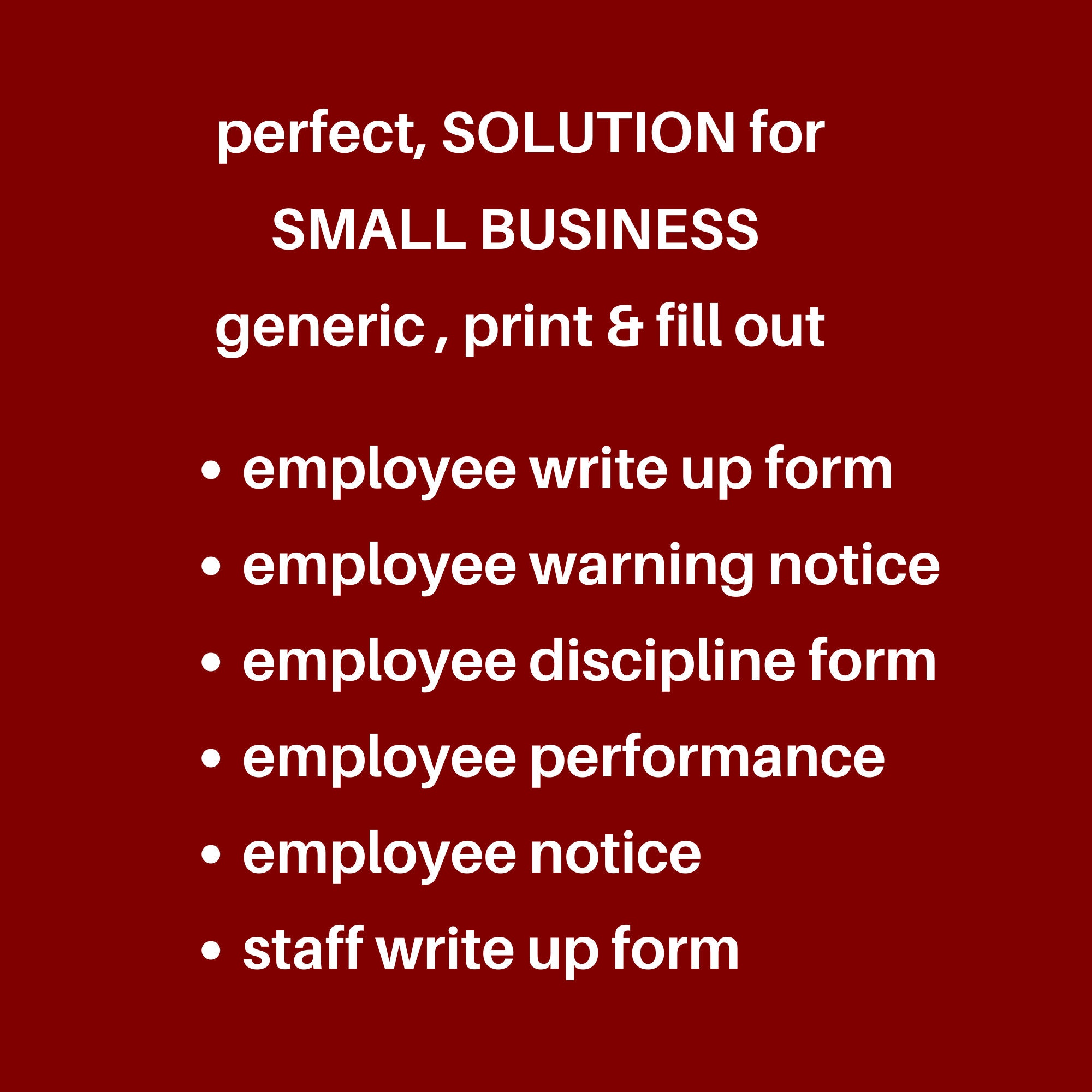 Employee Write up Form, Staff Write up Form, Employee Write up Format ...